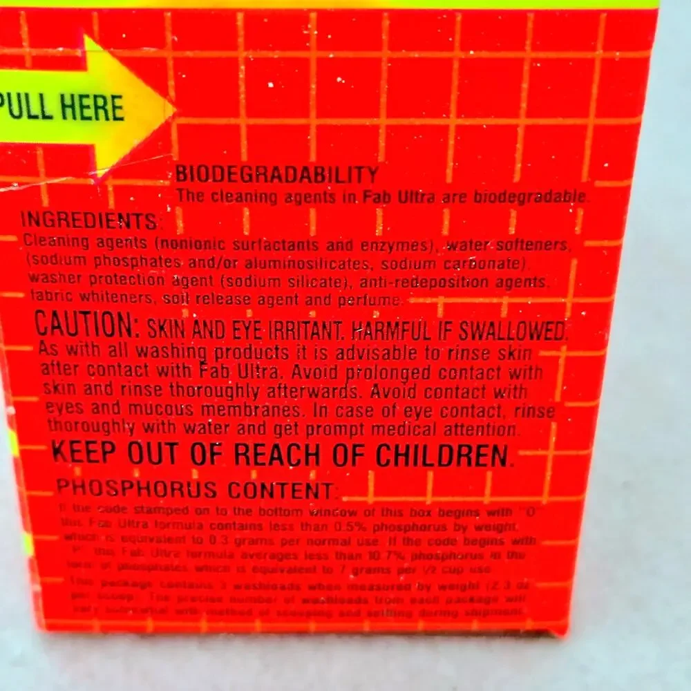 Fab | Other | Vintage Fab Ultra Concentrated Laundry Detergent 7 Oz ...